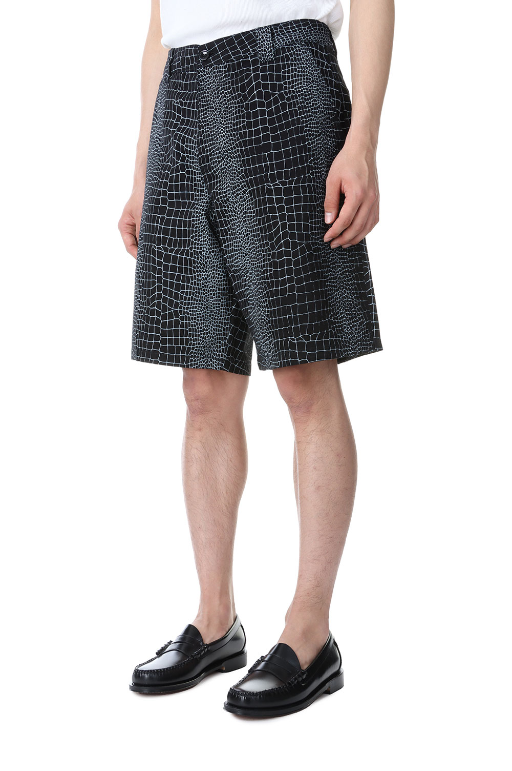 Crocodile Shorts/Black | セレクトショップ｜DeepInsideinc.com Store