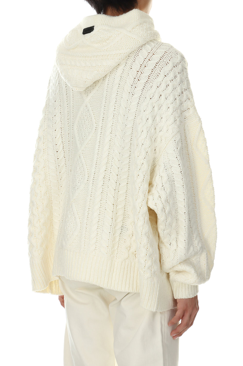 Cable Knit Hoodie/Cloud Dancer(192BT234391F) | セレクトショップ｜DeepInsideinc.com Store