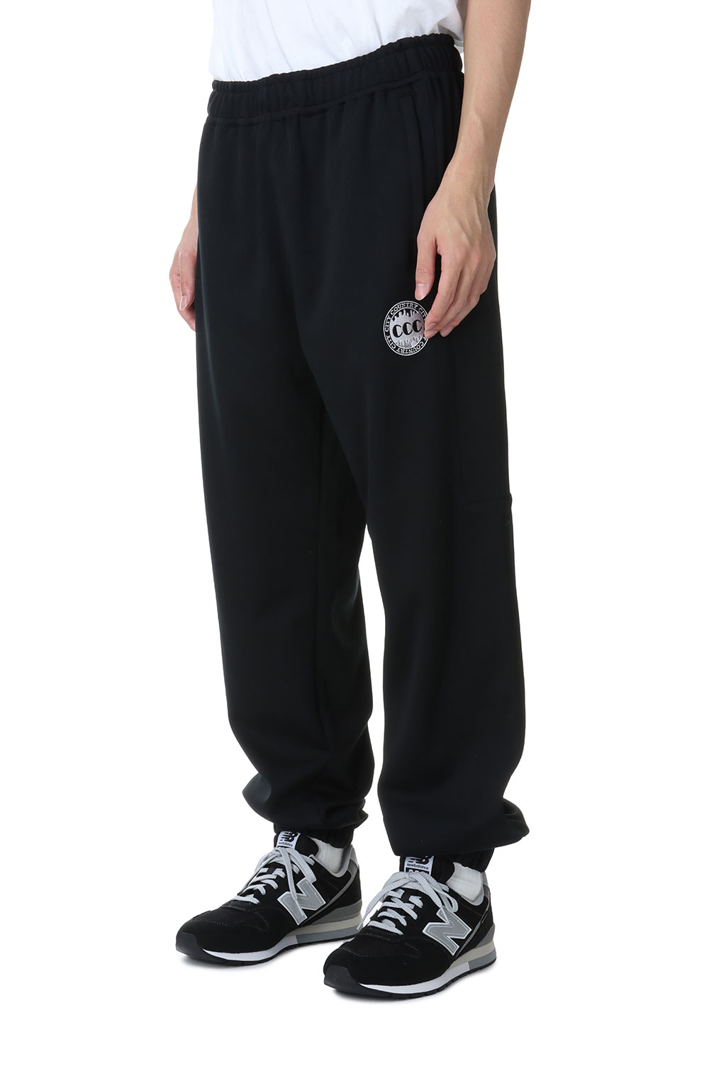 EMBROIDERED LOGO SWITCHING TRACK PANTS / BLACK (CCC-233P002) | セレクトショップ ...