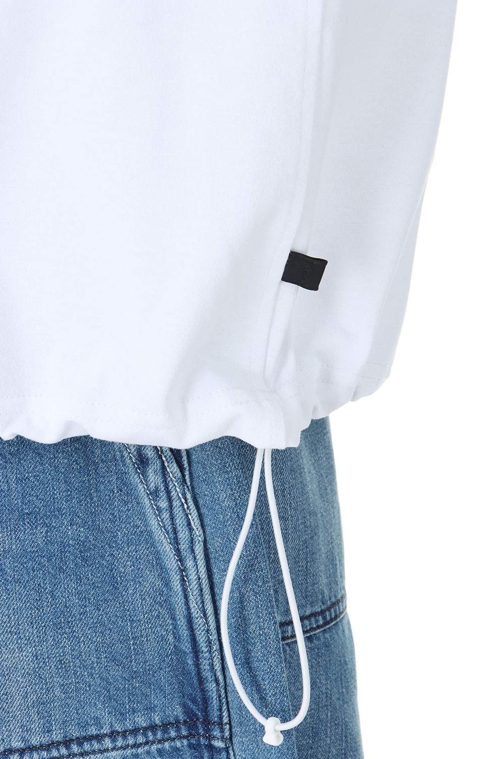 TECH DRAWSTRING S/S TEE - WHITE (BE-41024) | セレクトショップ｜DeepInsideinc.com ...
