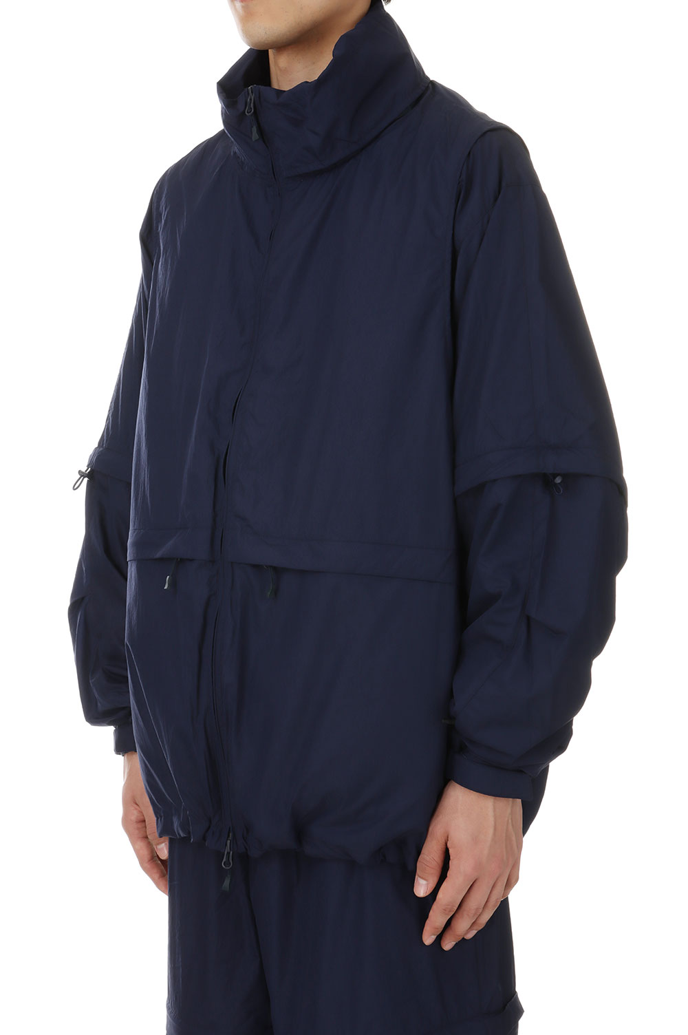 TECH DETACHABLE WINDBREAKER JACKET - MID NAVY (BJ-50024) | セレクトショップ ...