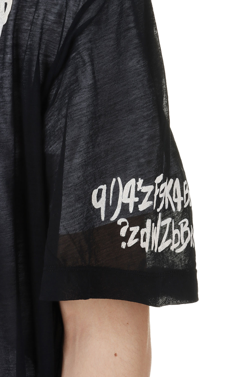 SEE-THROUGH PRINT T-SHIRT(24SS36CS318)-BLACK- | セレクトショップ｜DeepInsideinc ...