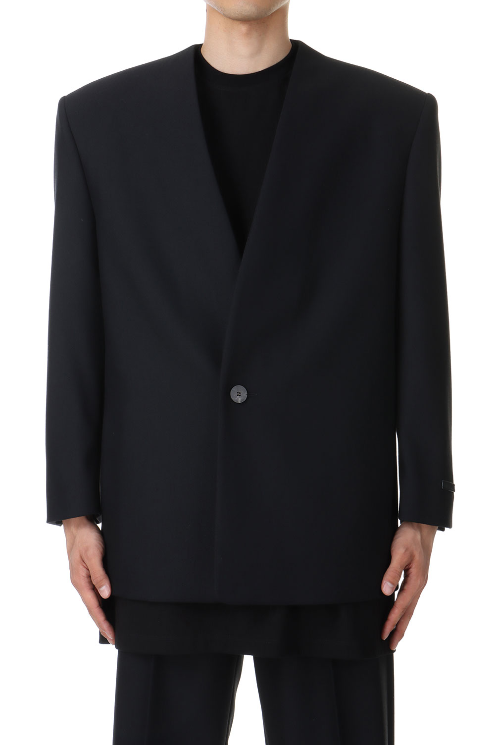 Lapelless Suit Jacket / Black（#FG860-333GRB） | セレクトショップ｜DeepInsideinc ...