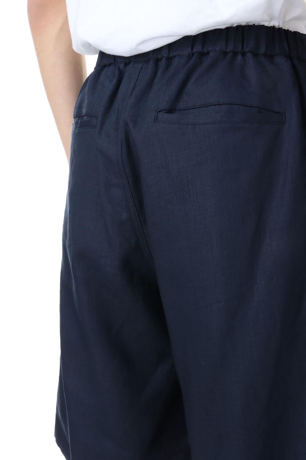 Linen Track Shorts - NAVY (GM241-40275B) | セレクトショップ｜DeepInsideinc.com Store