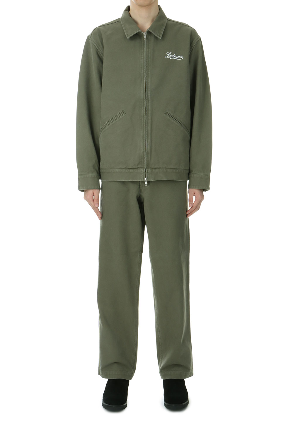 DUCK DRIZZLER JACKET W/ BACK PRINT / OLIVE (242LM-JK03) | セレクトショップ｜DeepInsideinc.com Store