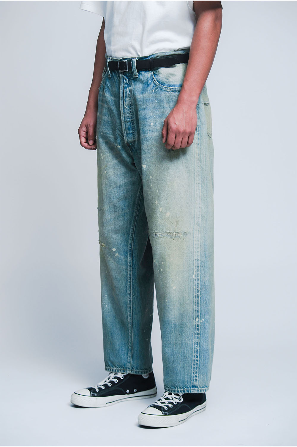 No.37 Washed Wide Denim Pants - BLEACH (25AAP-04-40) | セレクトショップ ...