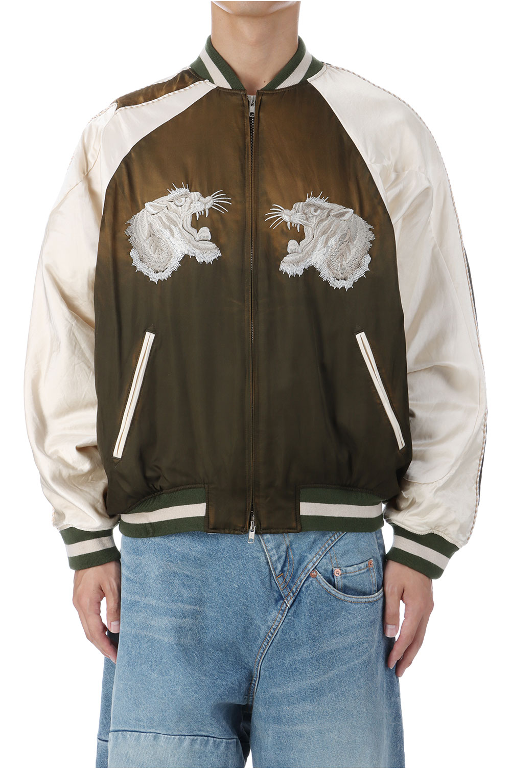 DISTORTED CUTTING SOUVENIOR JACKET - KHAKI (25AW25BL236) | セレクトショップ ...