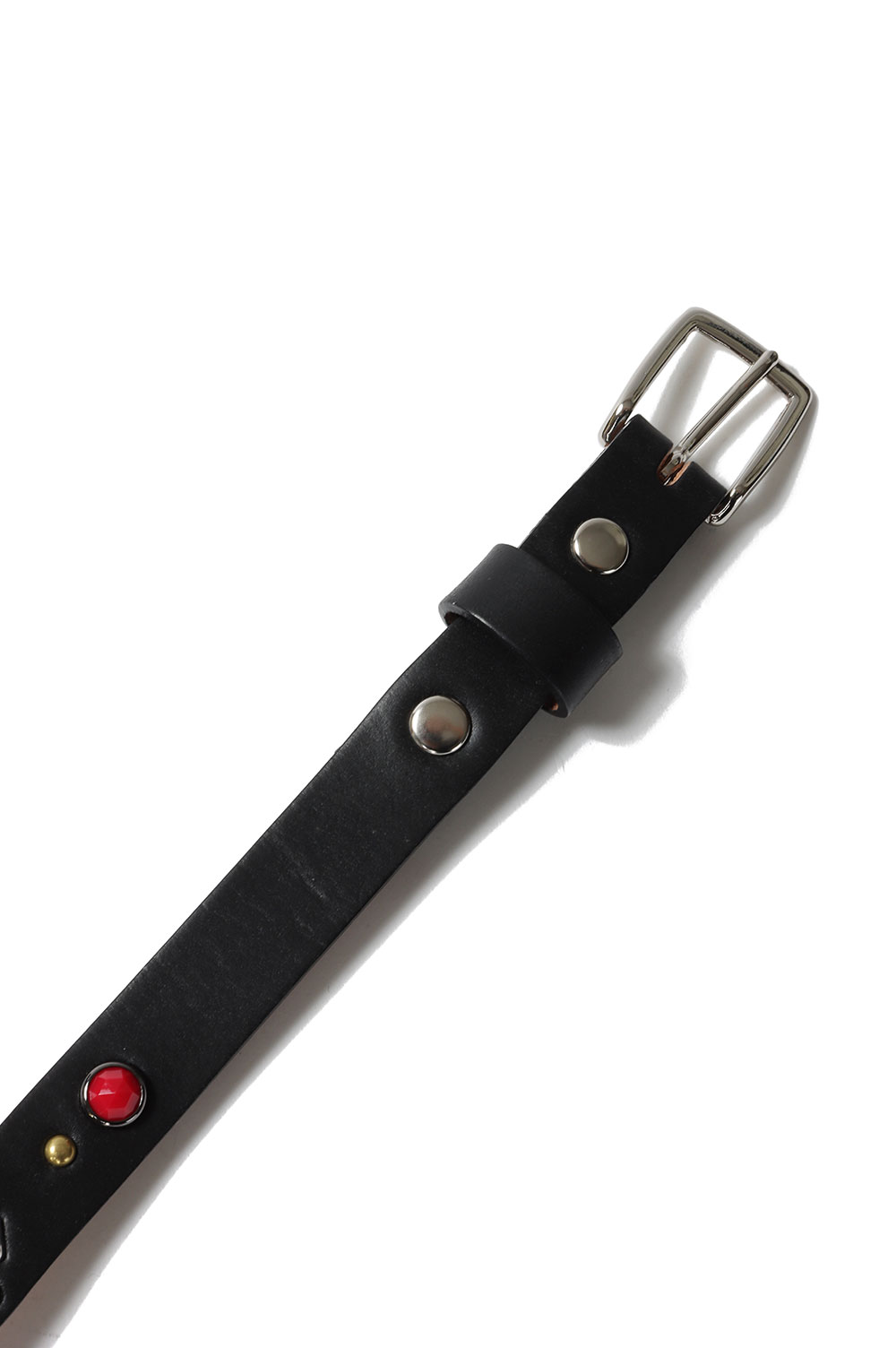 WOLF'S HEAD x LASTMAN STUDDED BELT 20mm / RED (251LM-AC10-RED) | セレクト ...