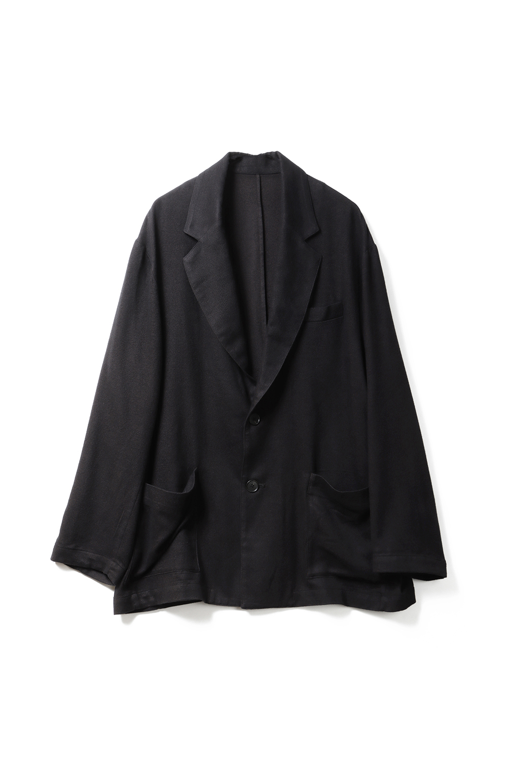 RAYON SILK FLANNEL SINGLE BREASTED JACKET - CHARCOAL (ST.1438) | セレクト ...